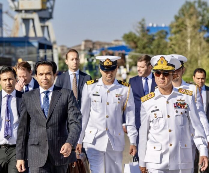 Pakistan Navy offshore patrol vessel launched in Romania